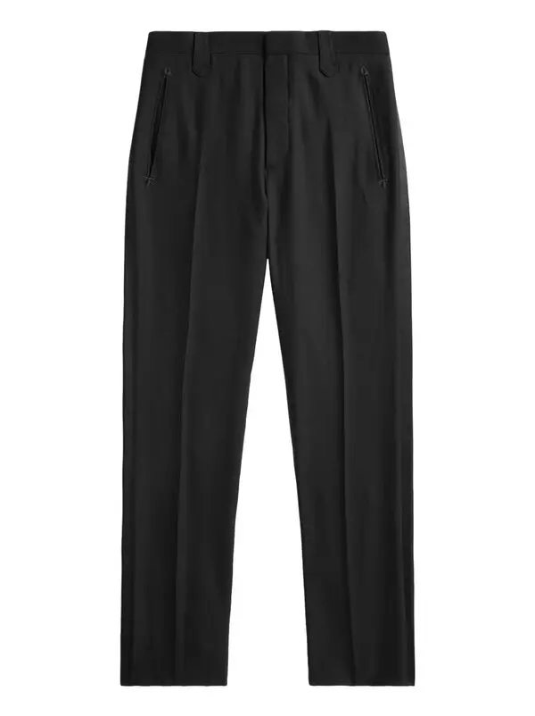 Ralph Lauren Slim Fit Wool Western Tuxedo Trouser - Black