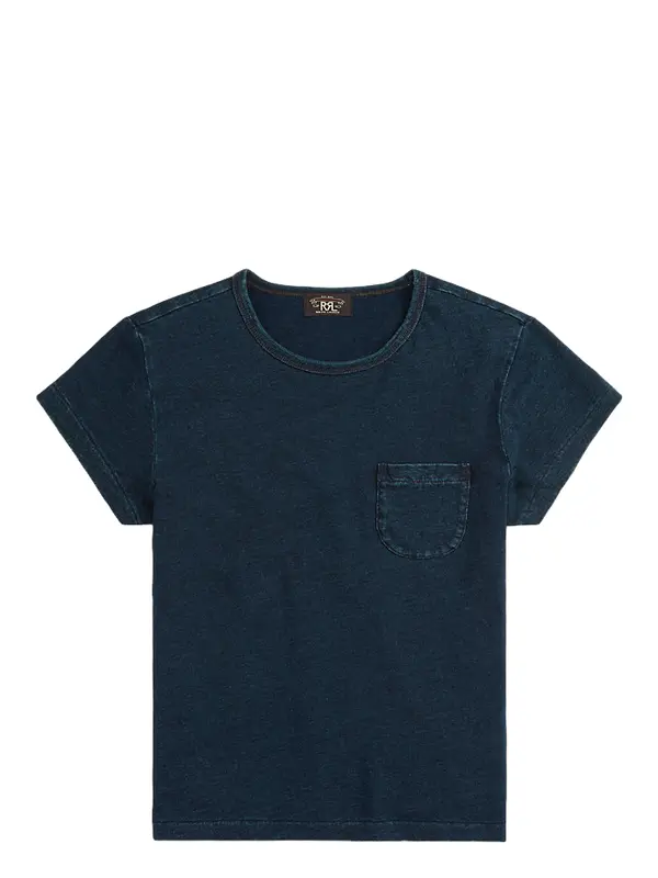 Ralph Lauren Cotton-linen Pocket T-shirt - Dark Indigo