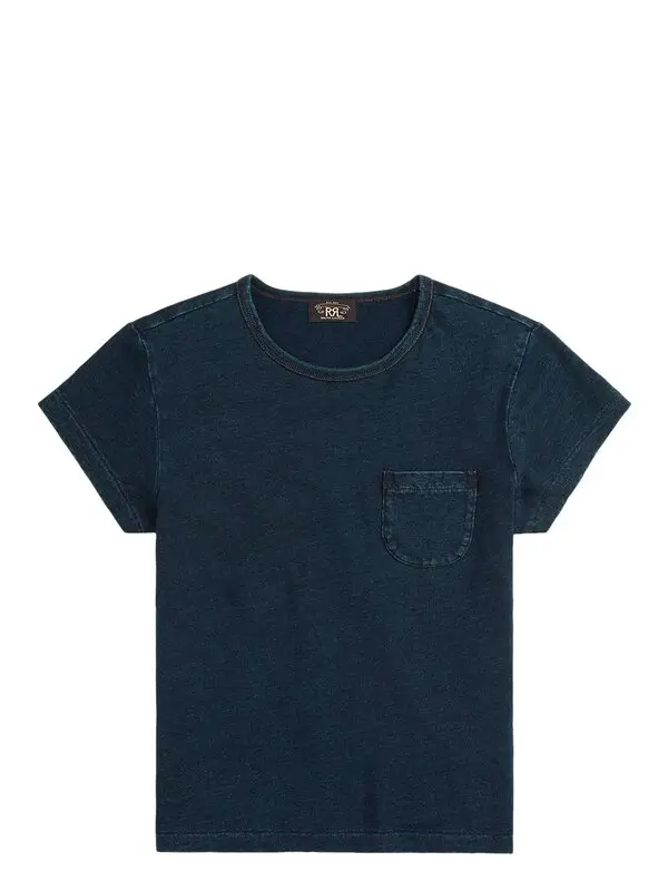 Ralph Lauren Cotton-linen Pocket T-shirt - Dark Indigo