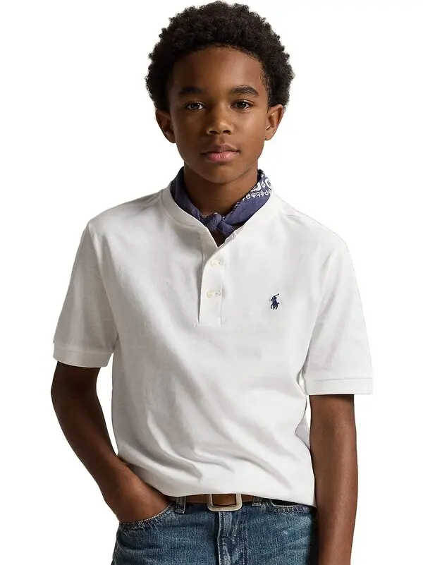 Ralph Lauren Cotton Jersey Short-sleeve Henley Shirt - White