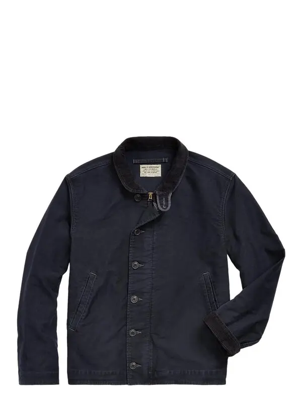 Ralph Lauren Corduroy-collar Cotton Deck Jacket - Dark Navy