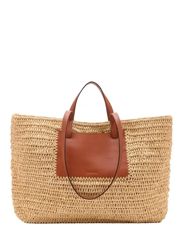 Ulla Johnson Lali Large Raffia Tote - Natural