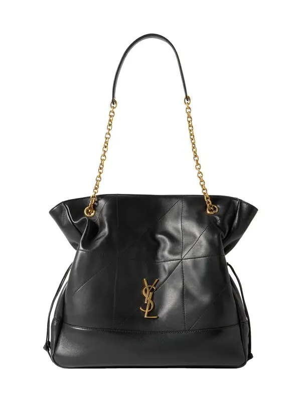 Saint Laurent Jamie Shopping Leather Shoulder Bag - Black