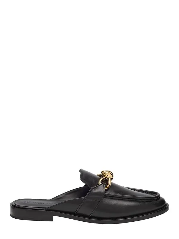 Bottega Veneta Astaire Knot Loafer Mules - Black