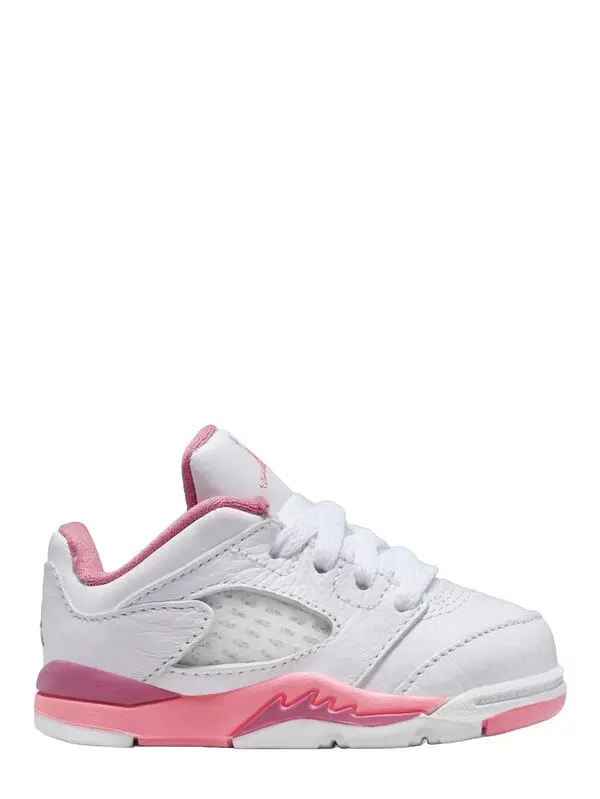 JORDAN 5 Retro Low Sneakers - White/desert Berry/black