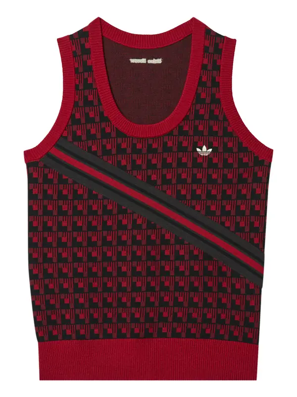 Adidas X Wales Bonner Knit Vest - Red