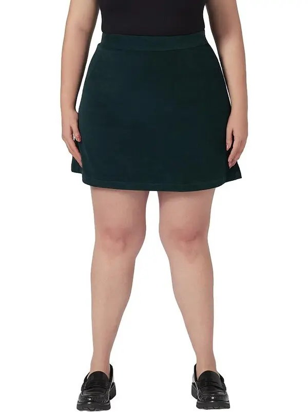 AAM THE LABEL The Cord Mini Skirt - Forest Green