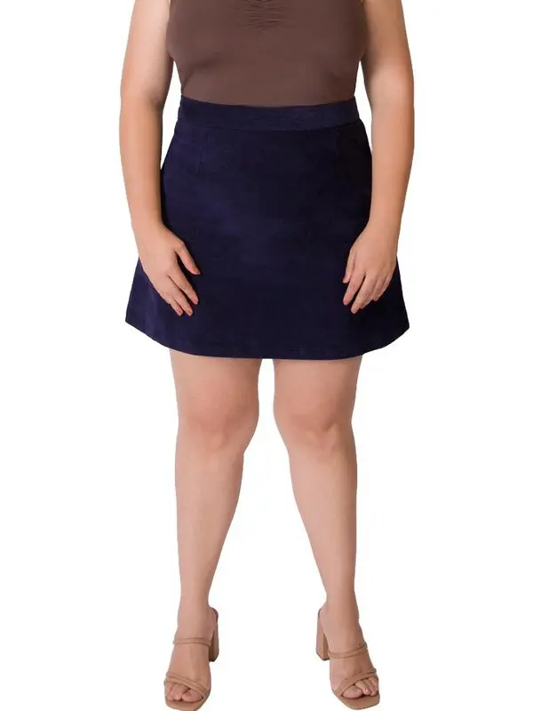 AAM THE LABEL The Cord Mini Skirt - Navy