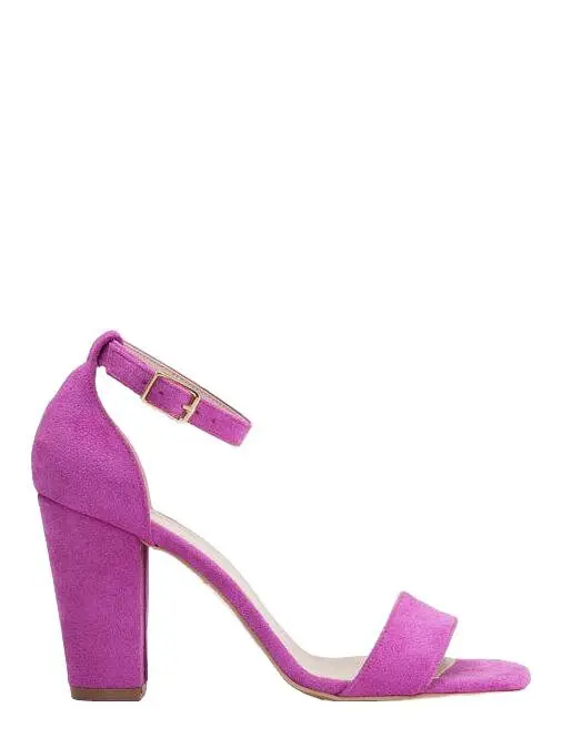 FOREVER & ALWAYS SHOES High Heel Ankle Strap Sandals - Fuchsia