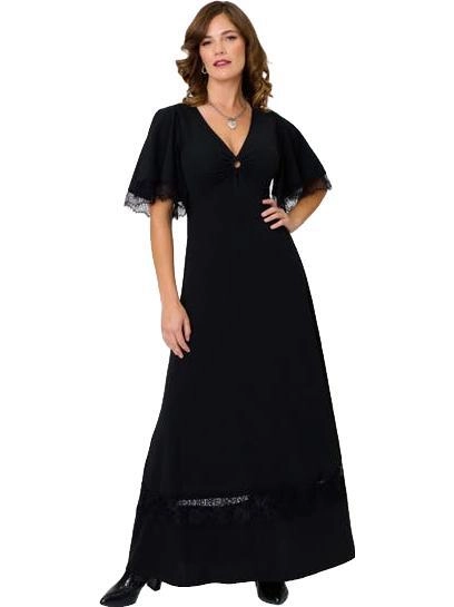 SMAK PARLOUR Cut Out Knit Maxi Dress - Black Solid