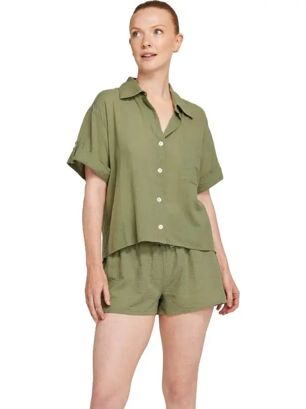 NUDEA Short Sleeve Shirt - Sage