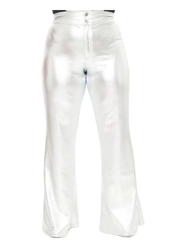 SMAK PARLOUR 1960s High-waisted Flare Pants - Silver