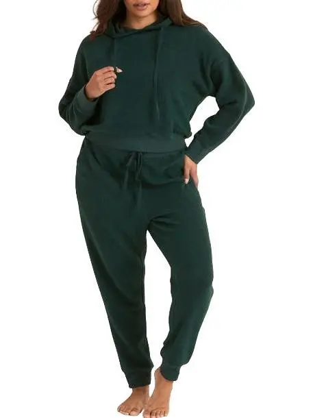 ADORE ME Davinia Hoodie And Joggers Set - Dark Green