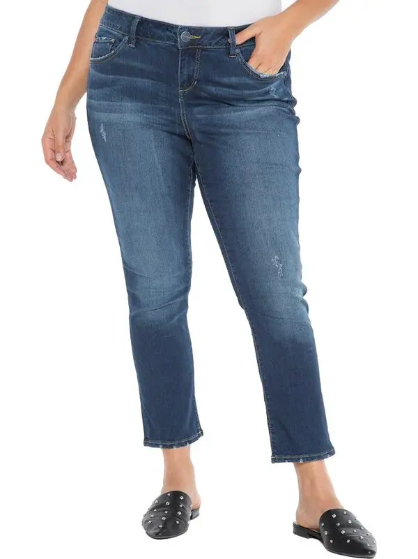 SLINK JEANS Crop Straight-leg Jeans - Sheela
