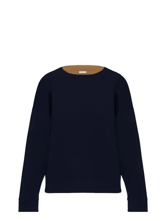 ANSEA The Reversible Sweatshirt - Navy