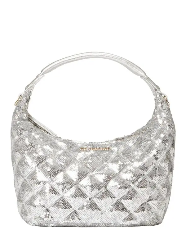 Mz Wallace Mini Metro Sequin Top Handle Bag - Ice Sequin