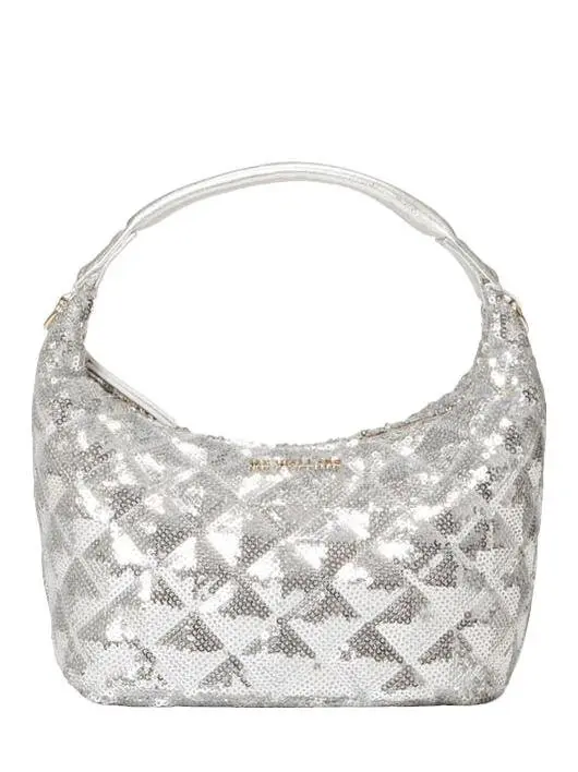 Mz Wallace Mini Metro Sequin Top Handle Bag - Ice Sequin