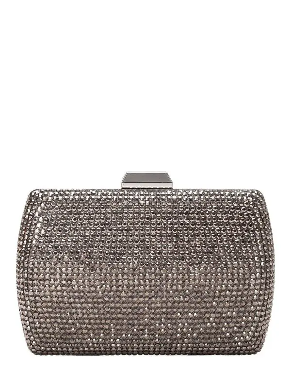 FOREVER & ALWAYS SHOES Forever & Always Francisca Clutch Evening Purse - Grey Glitter