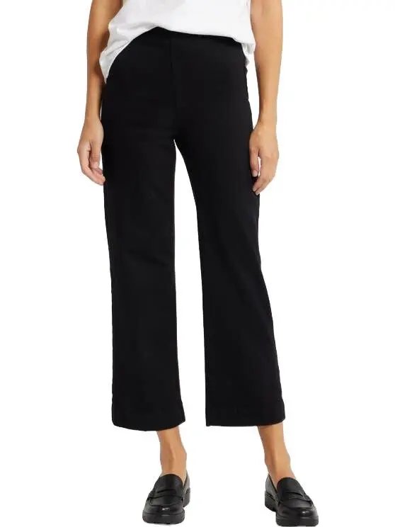 Frank & Eileen Westport Ankle Wide Leg Pants - Black