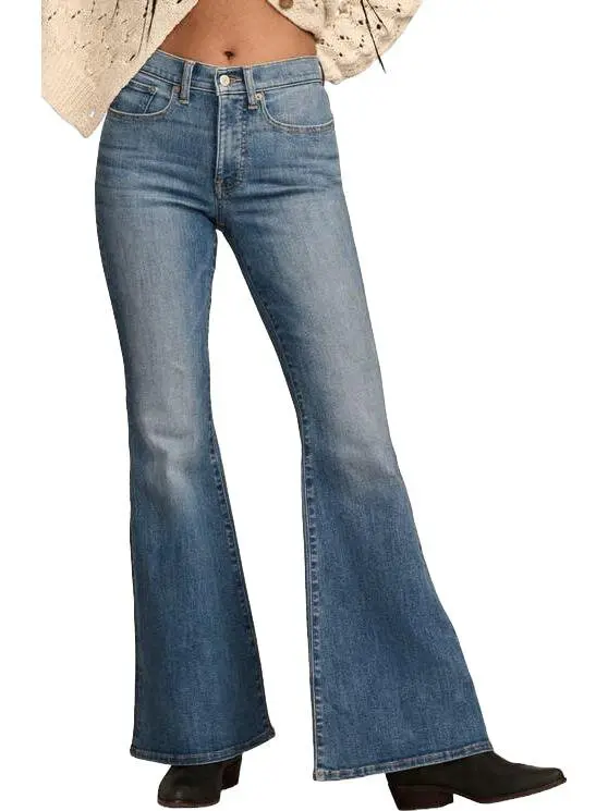Lucky Brand Stevie High Waist Flare Jeans - Something Sweet