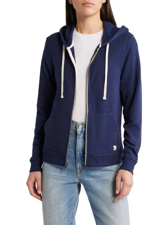 Marine Layer Afternoon Full Zip Hoodie - True Navy