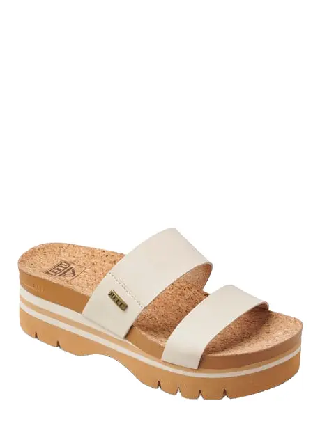Reef Cushion Vista Higher Platform Slide Sandal - Vintage Tan