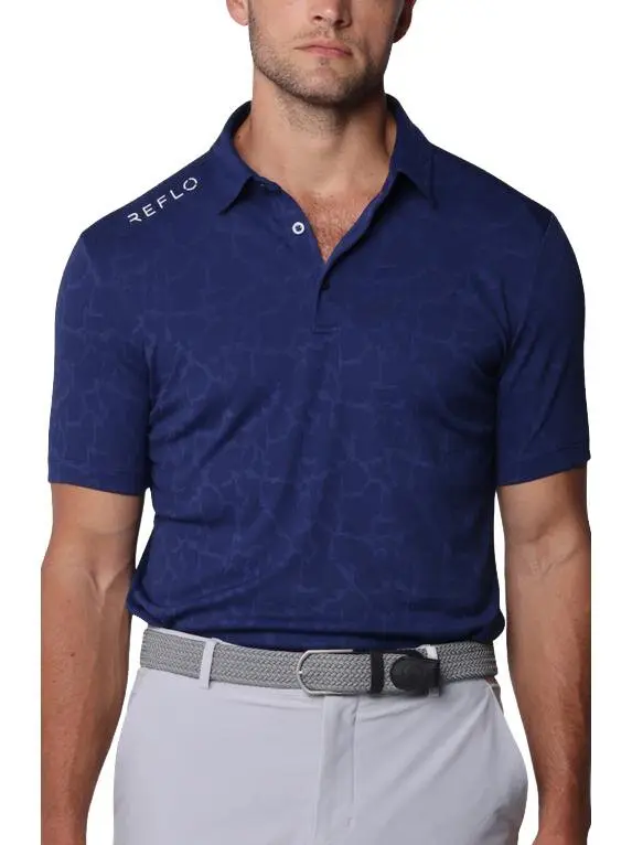 REFLO Yamuna 100% Recycled Material Polo - Deep Navy