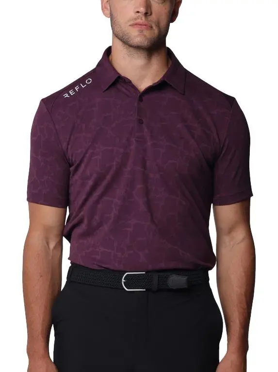 REFLO Yamuna 100% Recycled Material Polo - Marron Red