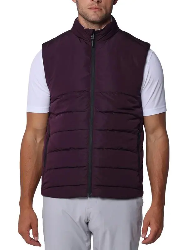 REFLO Flint Reversible Recycled & Recyclable Vest - Marron Red