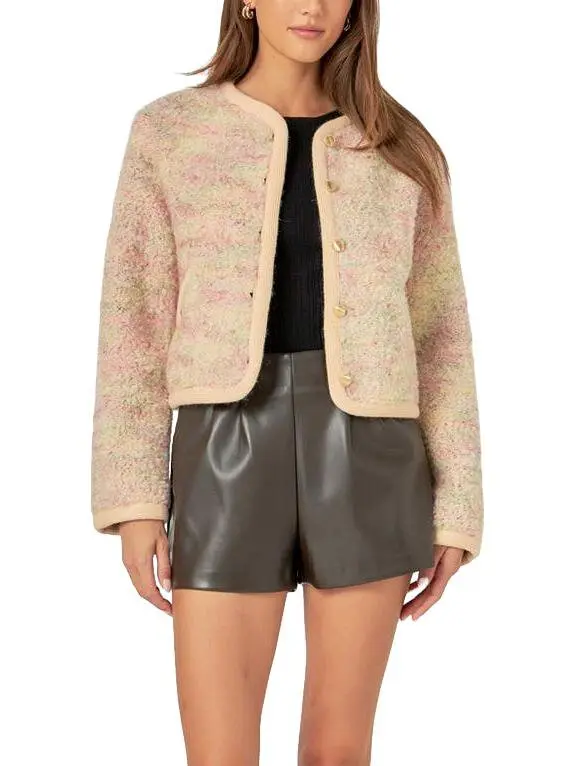 English Factory Wool-blend Jacket - Pink Multi