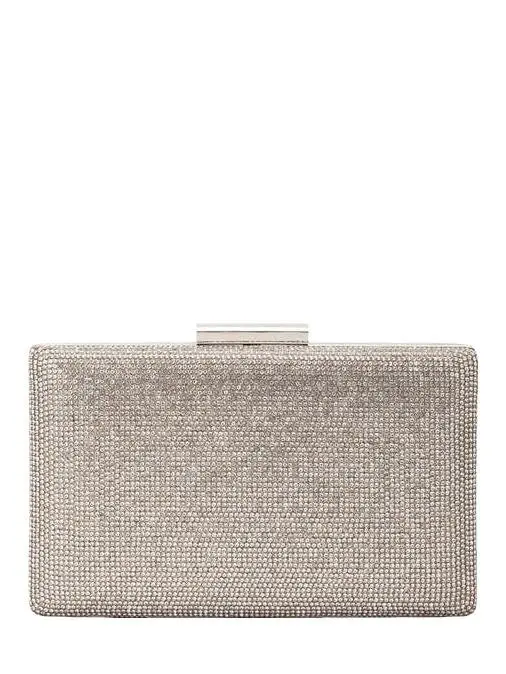 FOREVER & ALWAYS SHOES Clara Evening Clutch - Grey