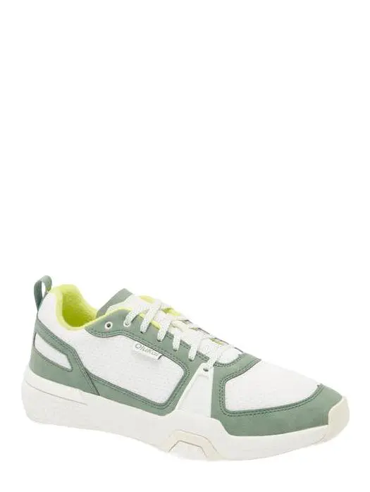 Olukai Anau Sneakers - Bright White / Leaf