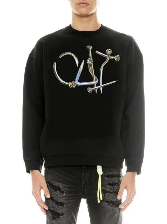 CULT OF INDIVIDUALITY Nail Logo Graphic Sweatshirt - Pira