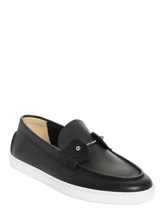 CHRISTIAN LOUBOUTIN Chambeliboat Flat Loafer - Bk01-black