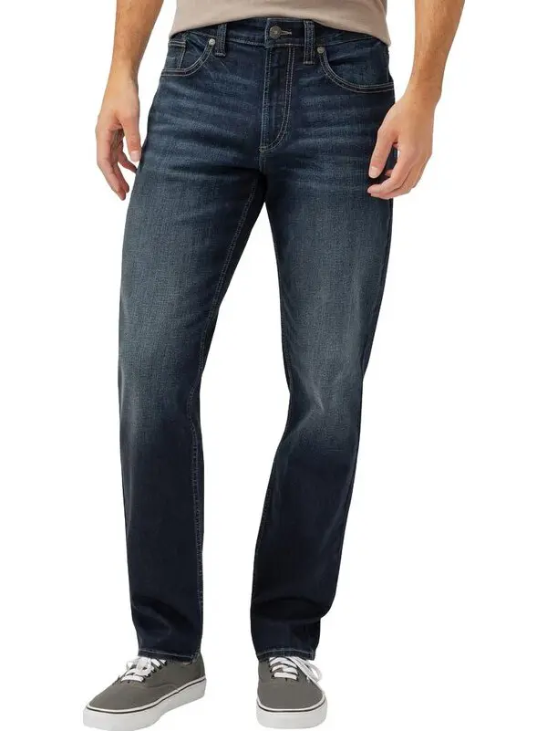 SILVER JEANS CO. Eddie Athletic Fit Tapered Jeans - Indigo