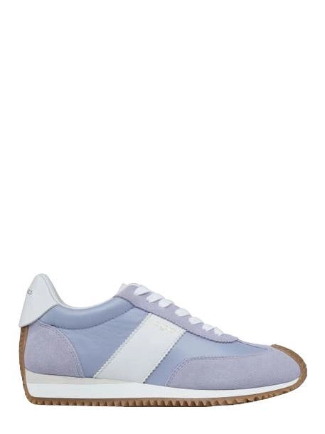 J/SLIDES NYC Lilith Suede And Leather Lace-up Sneakers - Violet Multi
