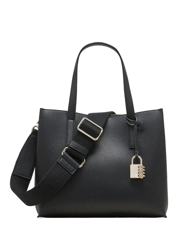 Dkny Farah Medium Satchel - Blk/gold