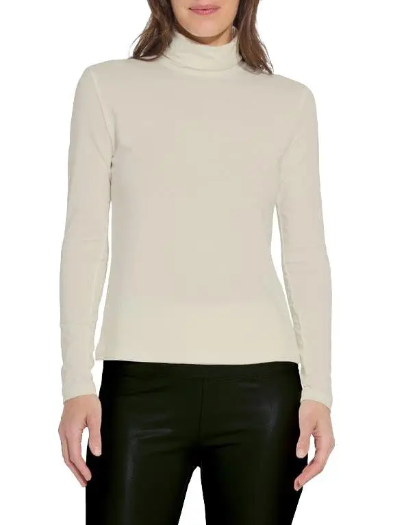 Lyssé Essentials Long Sleeve Turtleneck Top - Latte