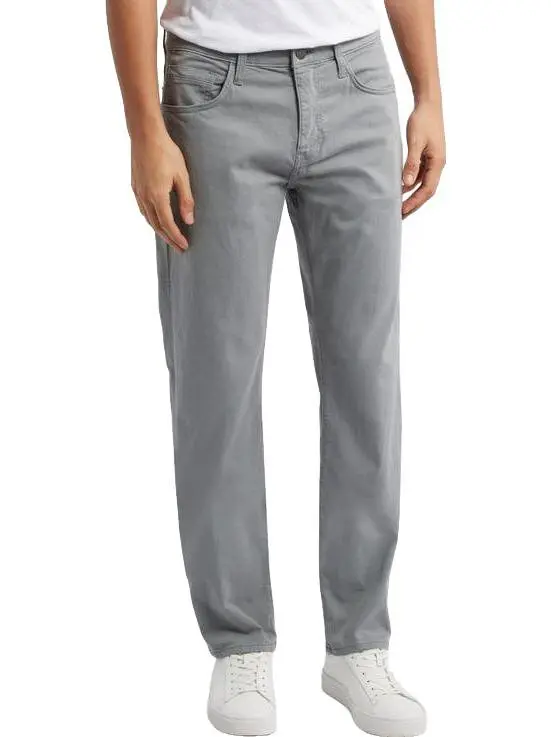 MAVI Zach Straight Leg Casual Stretch Twill Pants - Ultimate Grey Casual Twill
