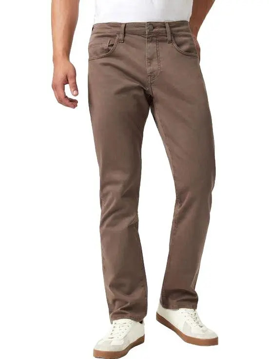 MAVI Matt Relaxed Straight Leg Twill Pants - Brown Casual Twill
