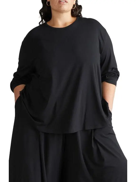 Universal Standard Soltea Lounge Top - Black