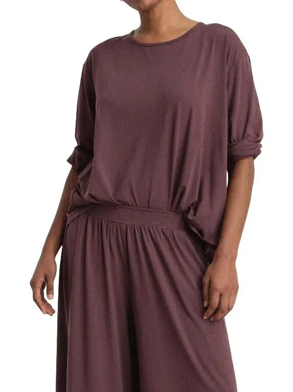 Universal Standard Soltea Lounge Top - Cassis