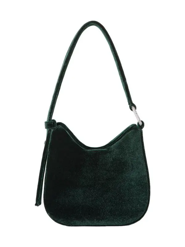 Akris Mini Anna Velvet Hobo Bag - 505 Jade
