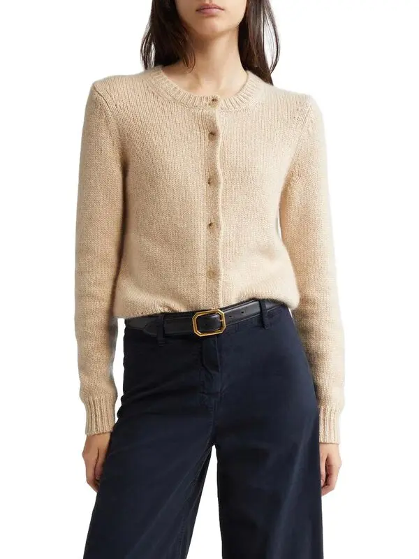 NILI LOTAN Saskia Cashmere Cardigan - Parchment