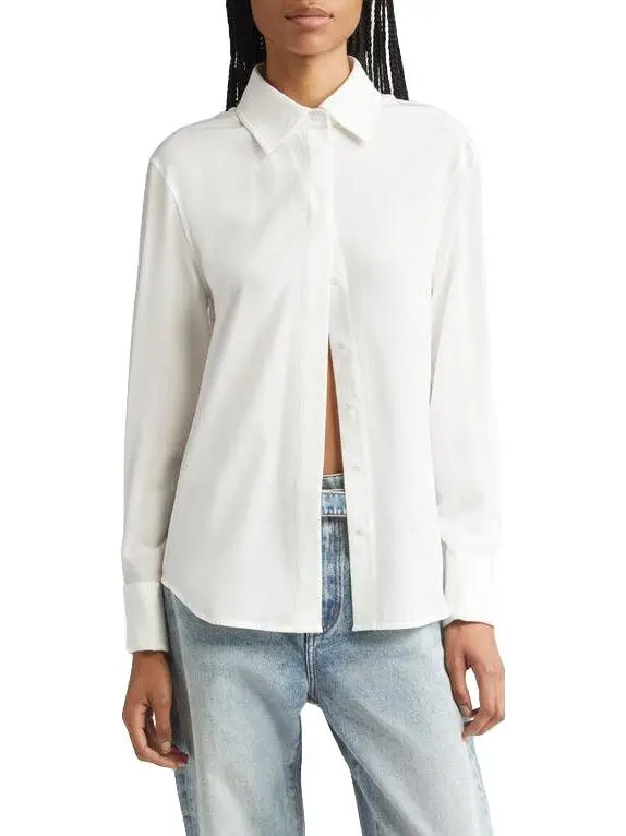 Proenza Schouler Arabella Silk Button-up Shirt - White