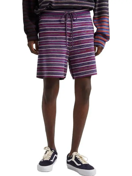 WASTE YARN PROJECT Manu Stripe One Of A Kind Shorter Shorts - Multi