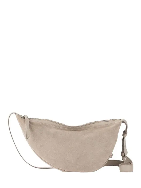 THE SAK Tess Large Crochet Sling Bag - Sand Suede Block