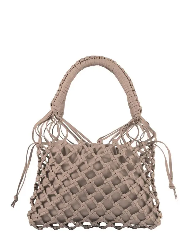 ADRIANA CASTRO La Red Mini Mesh Bag - Nude