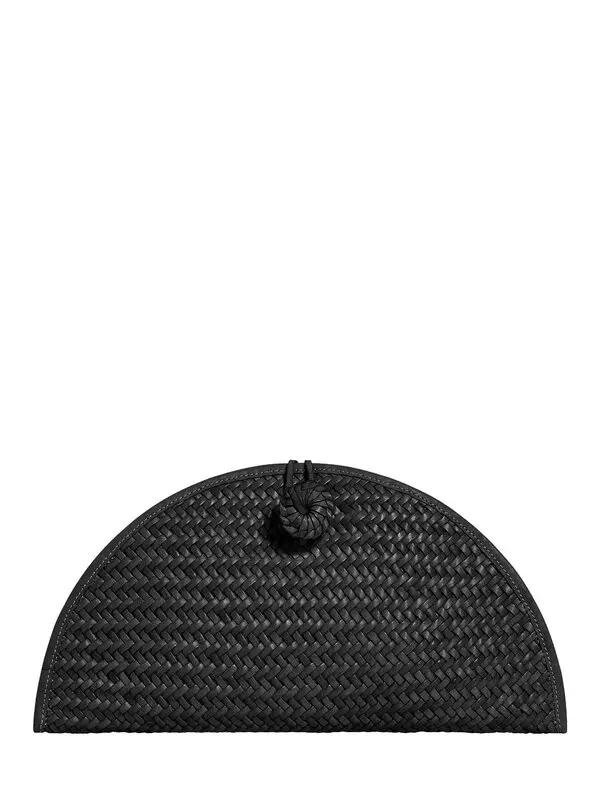 ADRIANA CASTRO La Barca Mini Handwoven Clutch - Black
