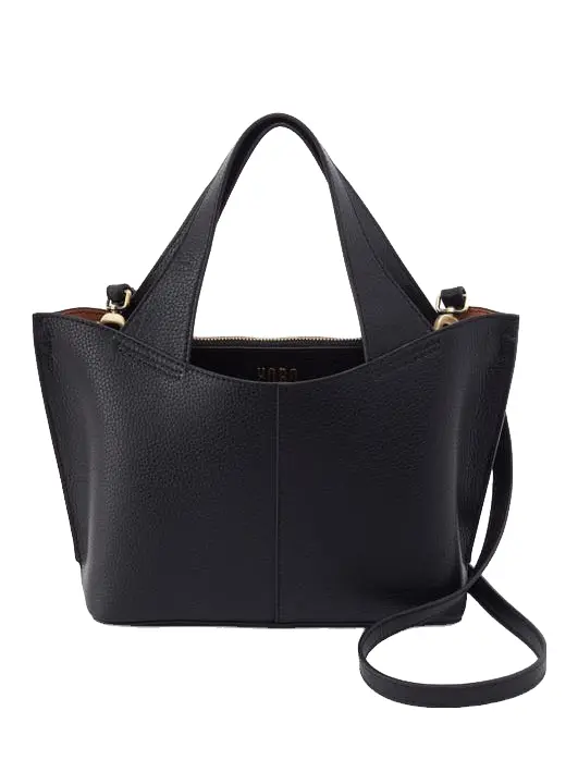 Hobo Small Vida Leather Tote - Black Biscuit